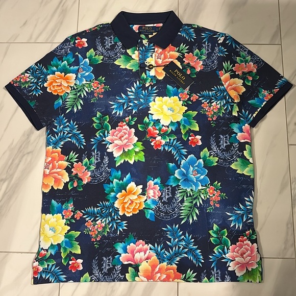 Polo Ralph Lauren | Shirts | Mens Polo Ralph Lauren Floral Polo Tshirt ...